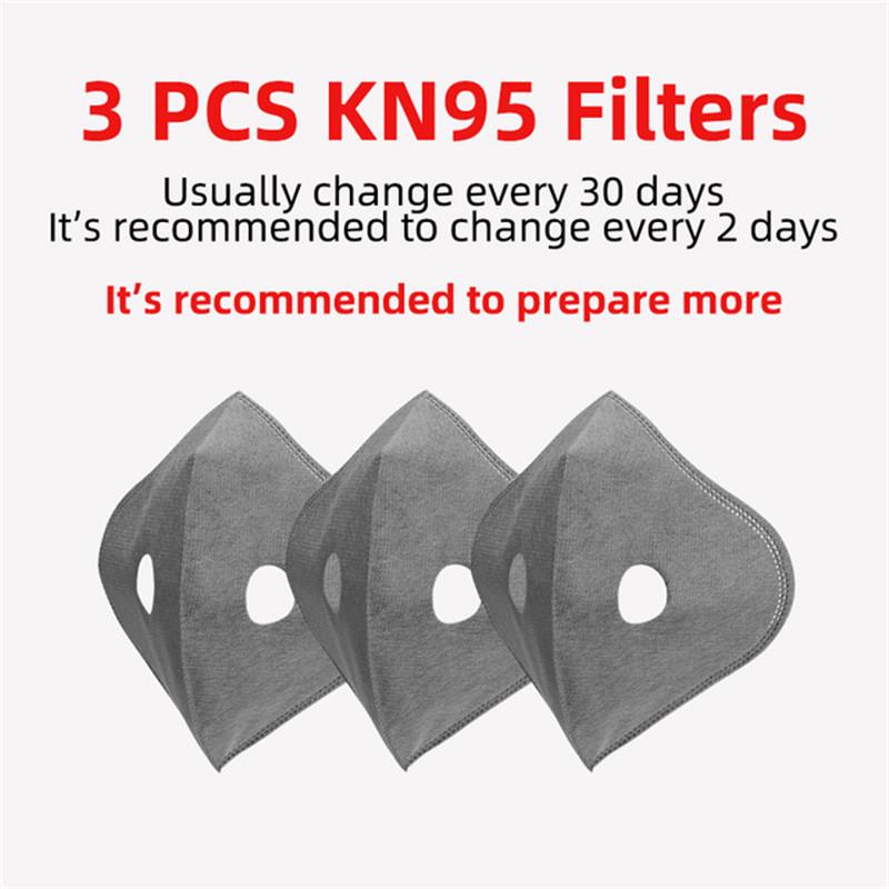 Anti Pollution Breathable Mask Filter Outdoor Sports Motorcycle Bicycle ...
