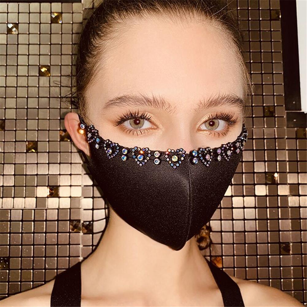 Buy Popular Nightclub Mask Windproof Outdoor Flash Sequins Unisex Adult ...