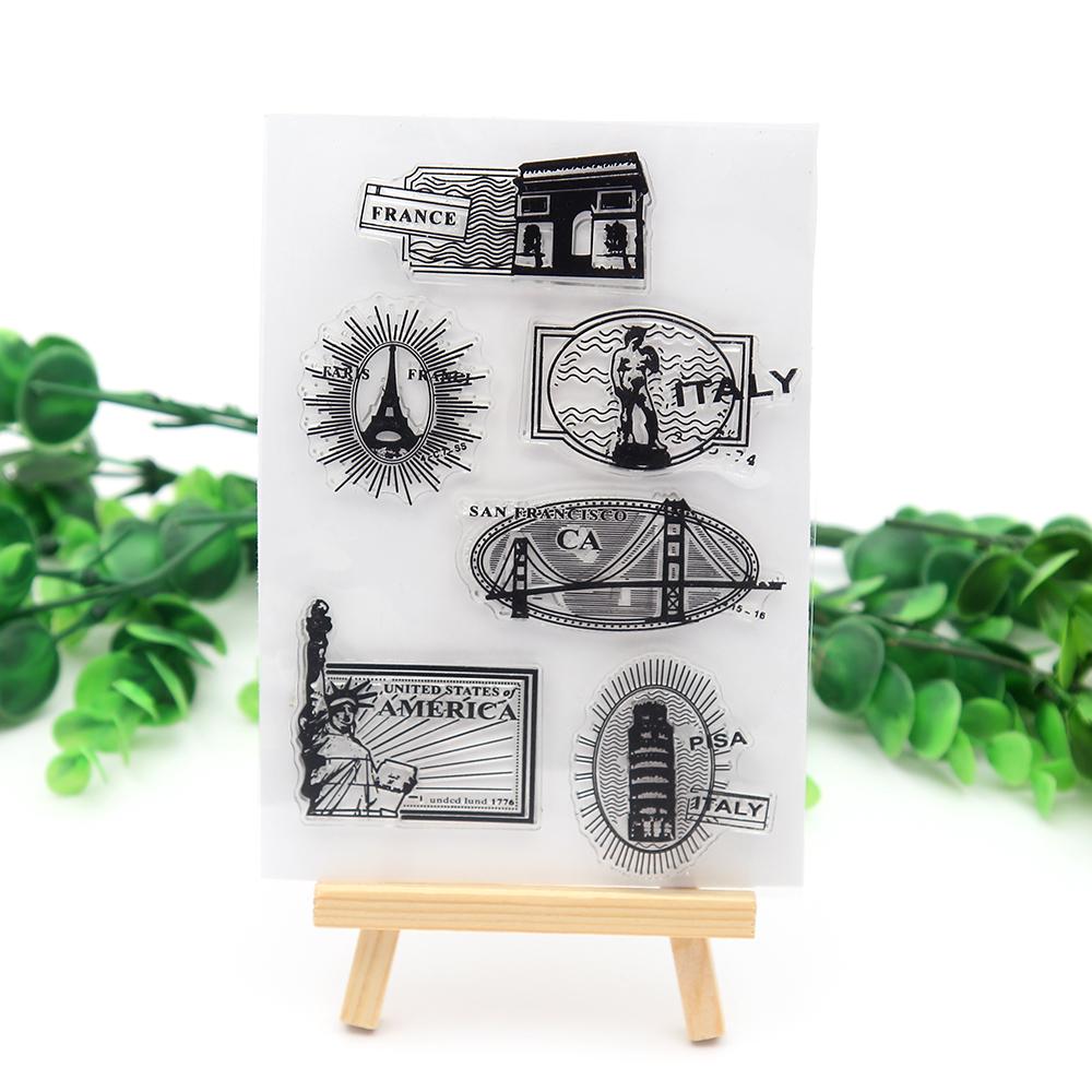 Buy Landscape Stamp Transparent Clear Silicone Stamp for DIY ...