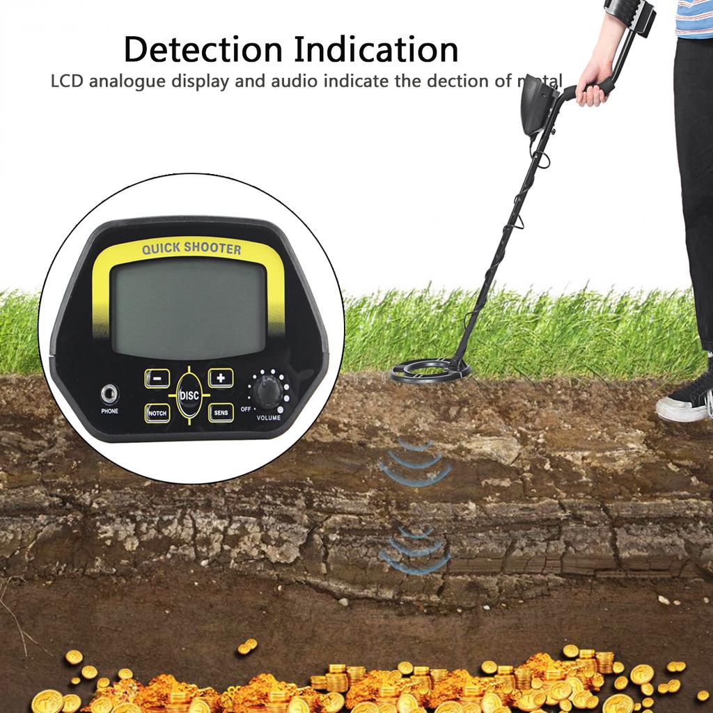 Display Waterproof Metal Detector Deep Sensitive Underground Search ...