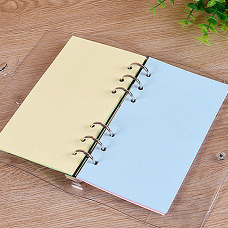 Buy Colorful A5/A6 Loose Leaf Notebook Inner Pages 6 Holes Blank Line ...