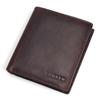 TAUREN Men Wallets Vintage Crazy Horse Genuine Leather Zipper Wallet ...