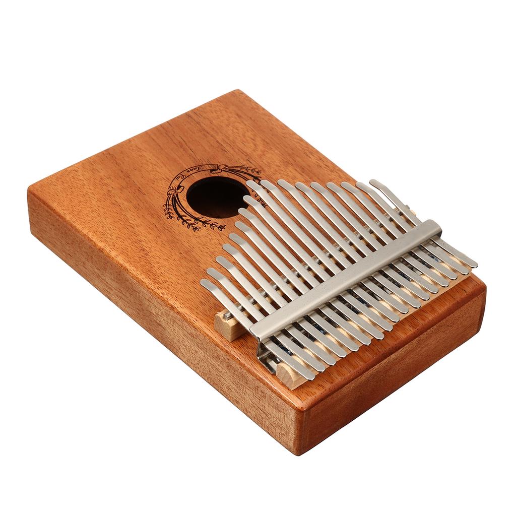 Buy 17 Keys Wooden Finger Piano Instrument Portable Beginner Wreath ...