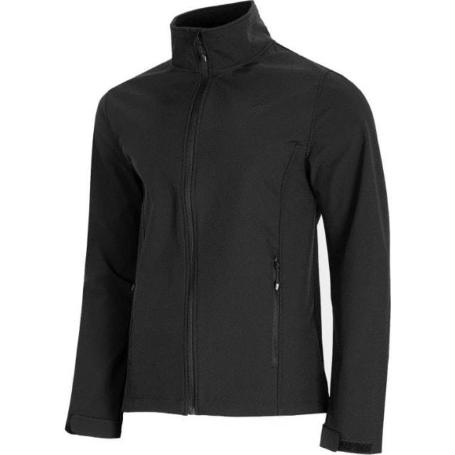 Buy Men's softshell sports jacket black without hood 4F M D4Z20-SFM302 ...