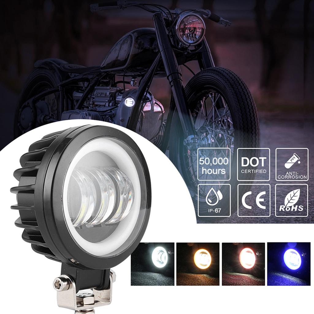 Buy LED Work Light 6000K 30W Waterproof Round Angel Eyes Lamp for Car ...