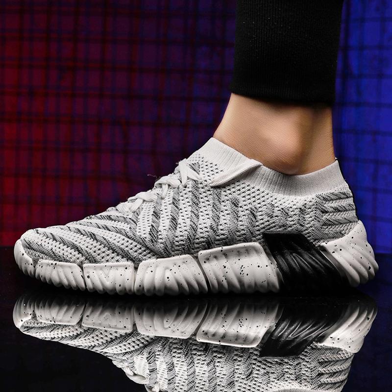 Men's Fashion Outdoor Weave Shoes Casual Breathable Running Flat Shoes ...