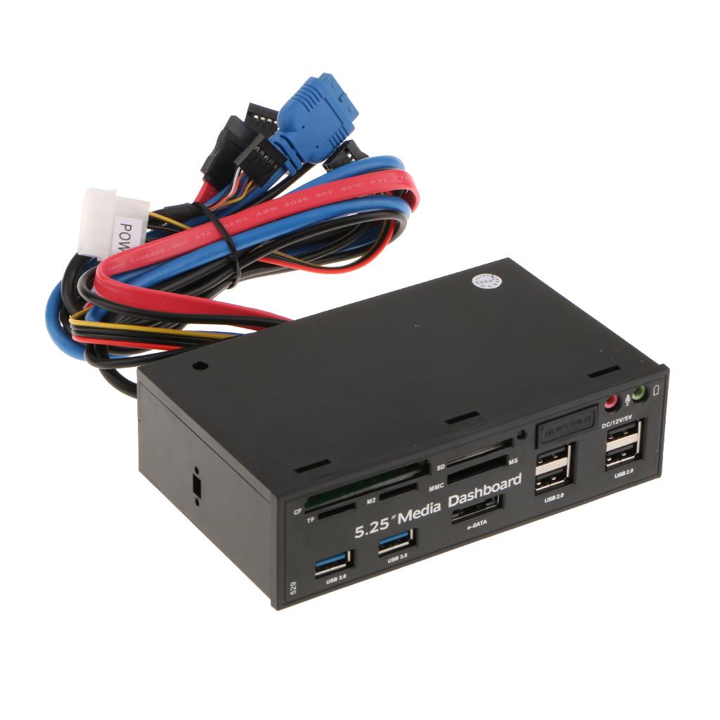 Buy 2Port USB3.0 4Port USB2.0 Hub eSATA Multi-In-1 Internal Card Reader ...