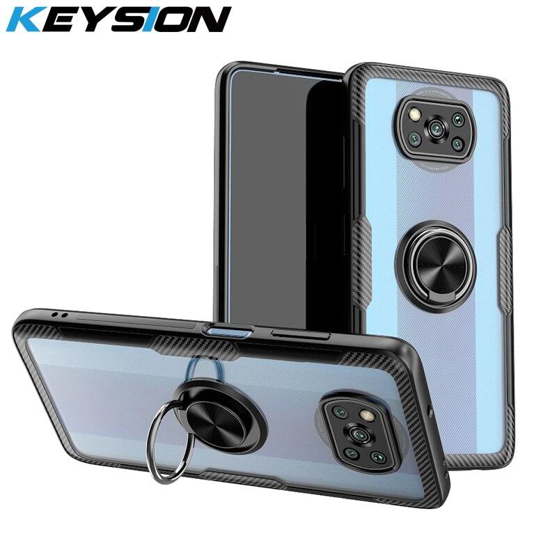 Buy KEYSION Fashion Clear Shockproof Case For POCO X3 NFC X2 M2 Pro ...