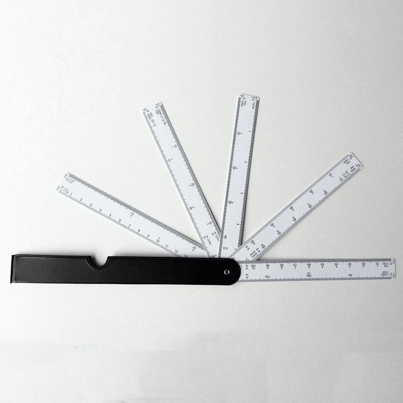 Buy Pdtoweb Multifunctional Foldable Fan Scale Ruler Drawing Measuring ...