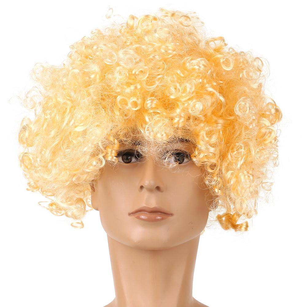 Buy Soccer Fans Wig Explosion Curly Hairpiece Party Decoration Carnival ...