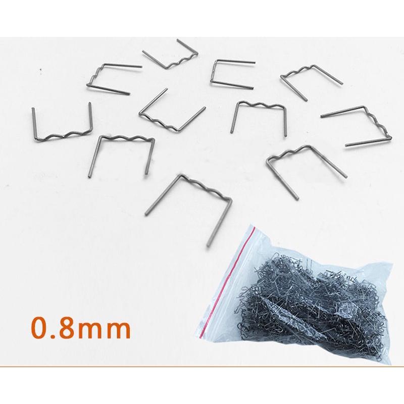 100X Pre Cut 0.8mm/0.6mm Wave Flat Staples for Plastic S uygun fiyatlı ...