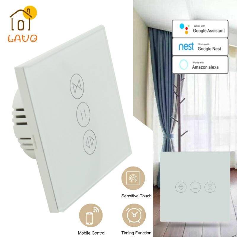 Buy EU WiFi Smart Touch Curtain Switch APP Control Timing Multifunction ...
