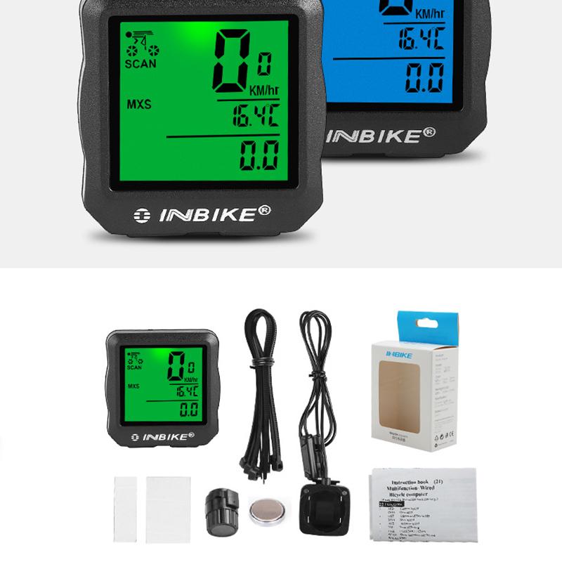 Buy Wired Bike Computer Waterproof Backlight Bicycle Speedometer Velo ...