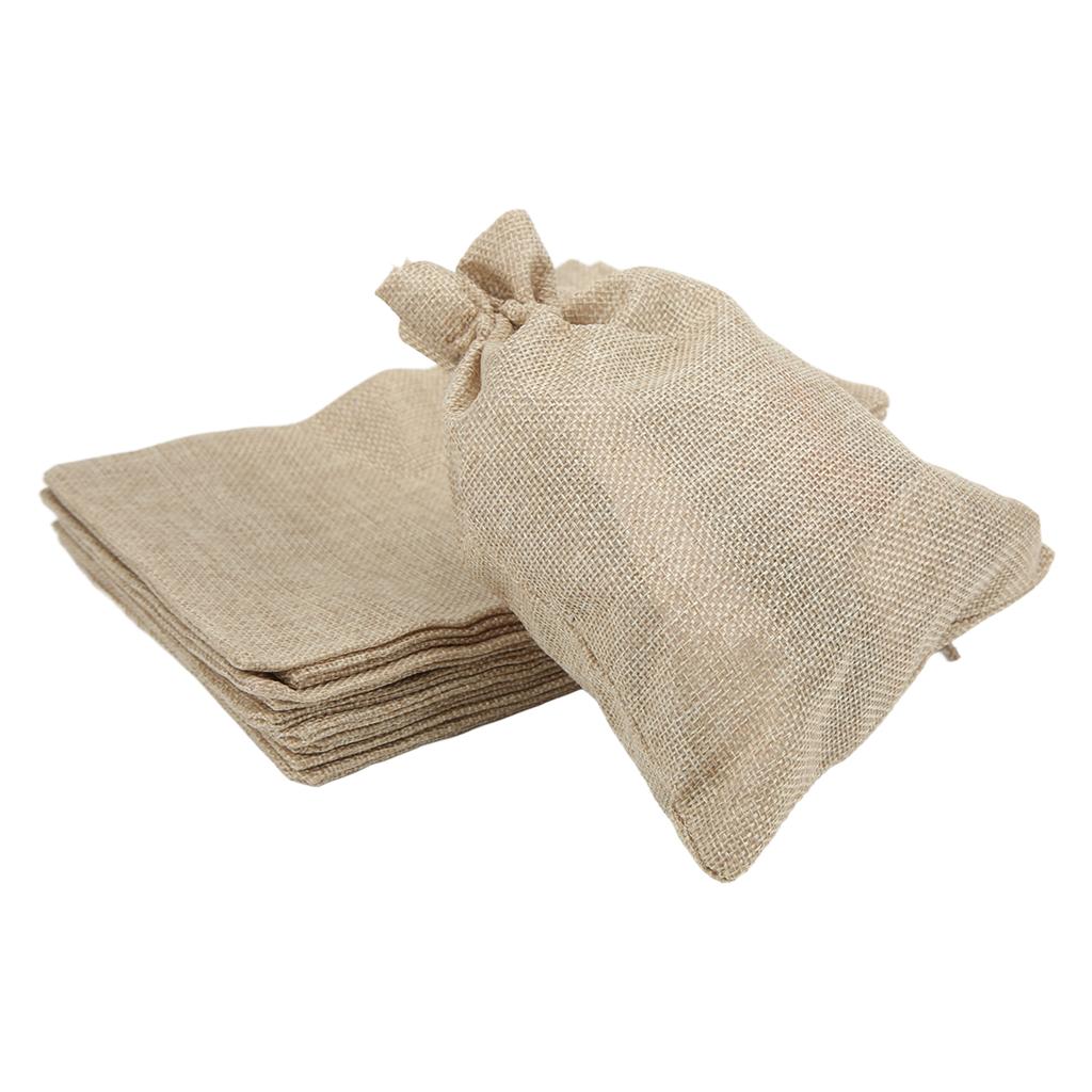 Buy 10Pcs Small Burlap Bags Bohemian Style Easy Storage Widely Used ...