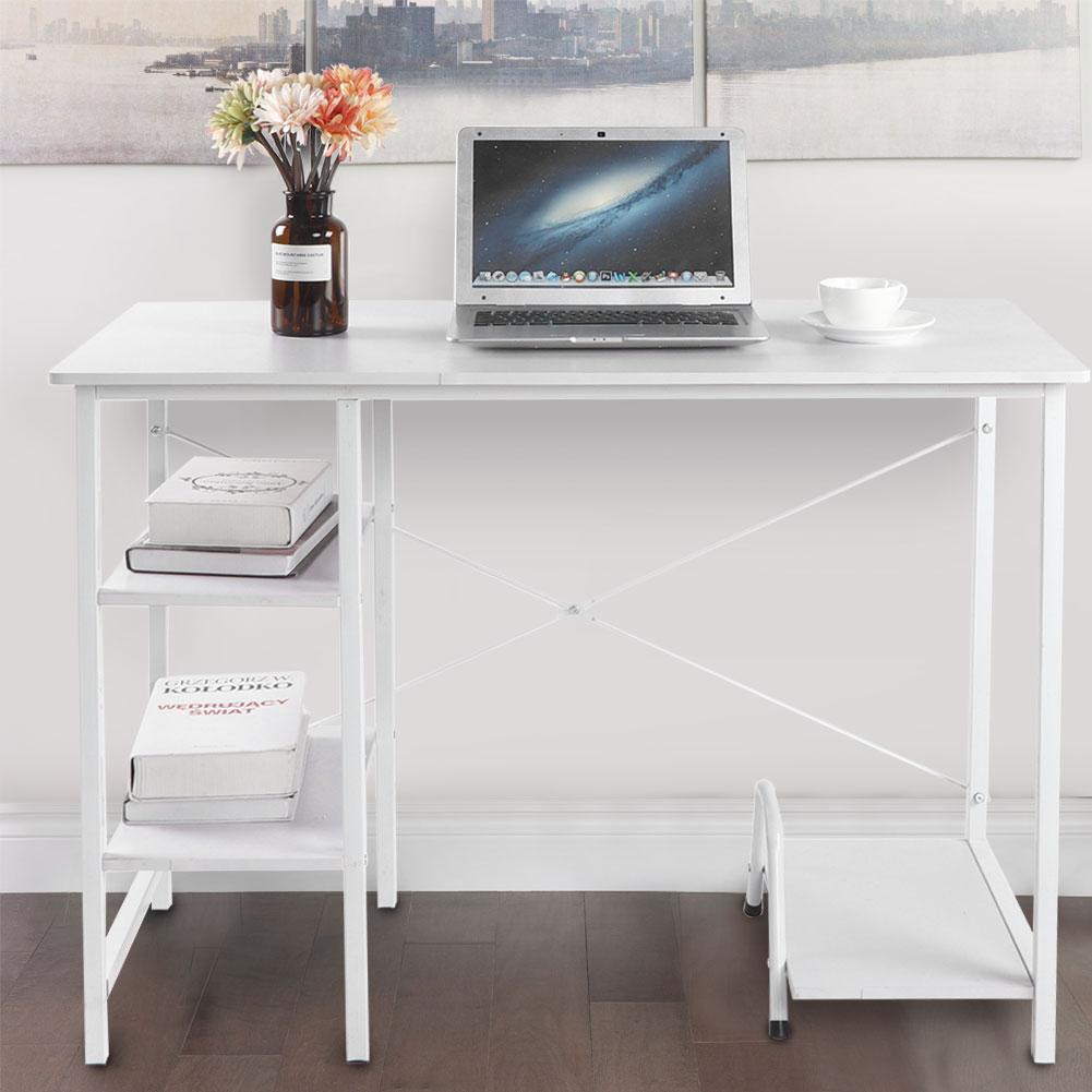 Buy Westwood Computer Desk - Home Office PC Laptop Table With 2 Shelves ...
