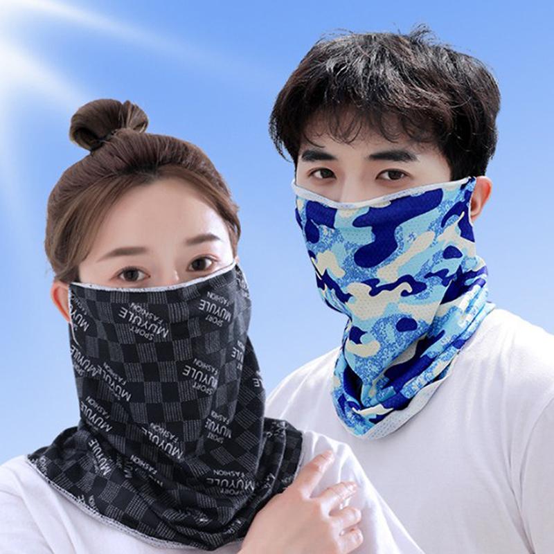 Buy Anti Dust Uv Seamed Ice Silk Camouflage Buff Bandana Head Scarf ...