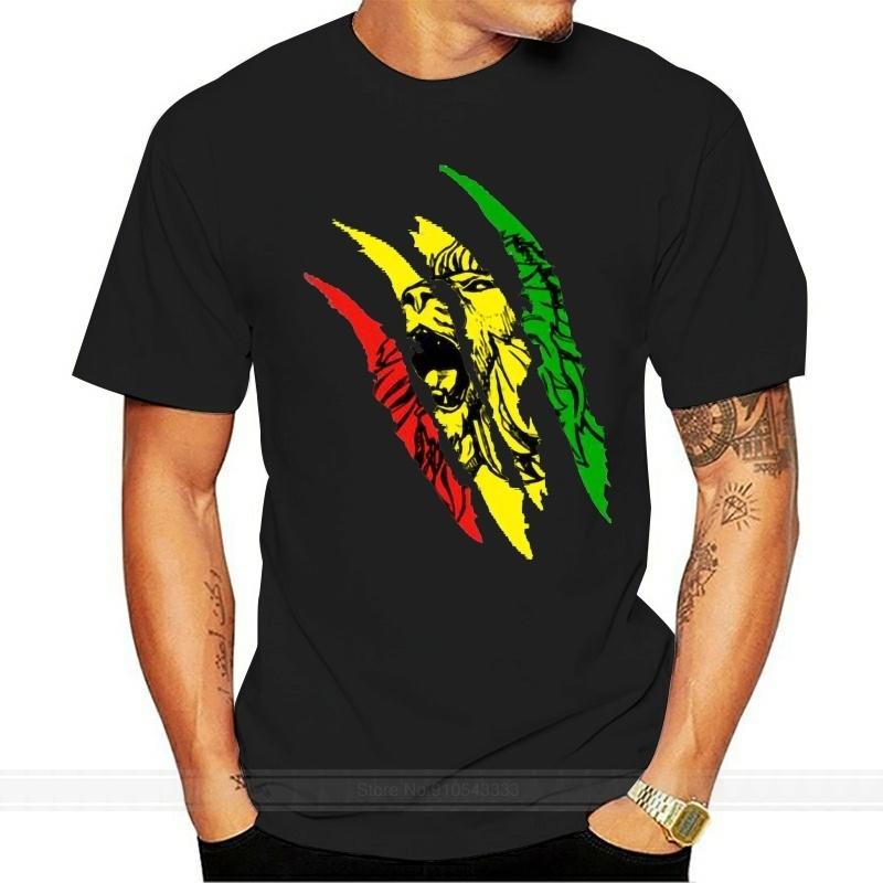 Cheap Lion Fashion Of Judah Reggae Music Rastafari Rasta T Shirt For ...