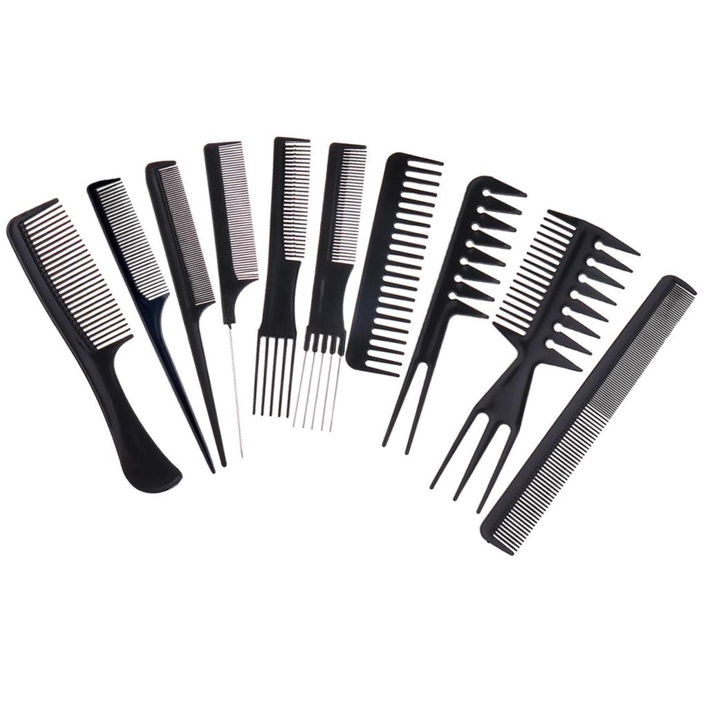 Buy 10x Salon Stylist Hair Styling Comb Hairdressing Combs Set for All ...
