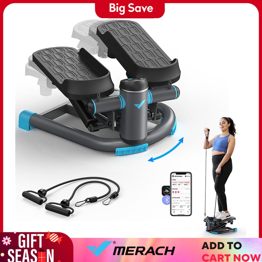 MERACH Stepper Upgrade Dual-Action Stepper 330LBS Capacity Exercise ...