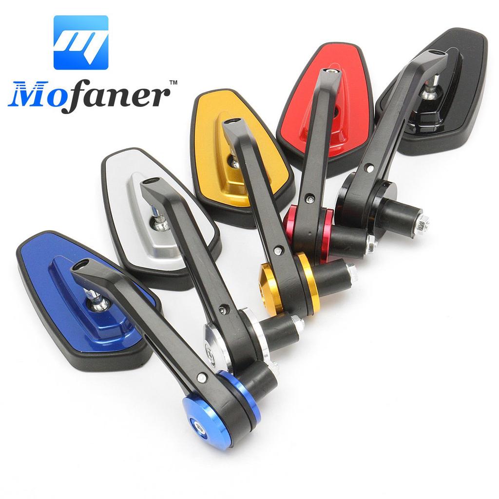 Buy Pair 7/8" Aluminum Rear View Side Mirror Handle Bar End Universal ...