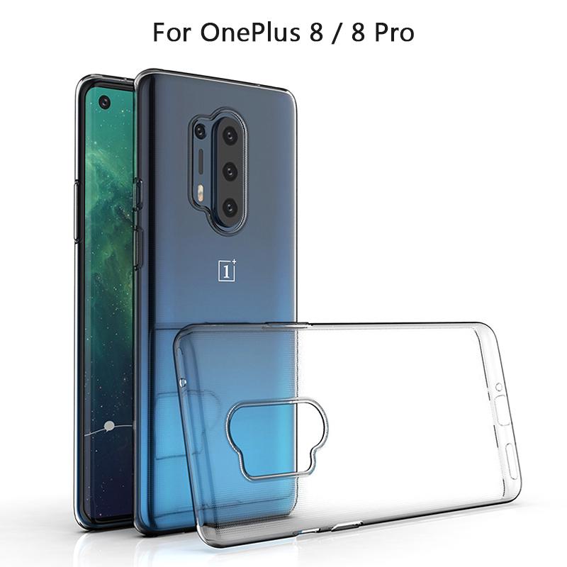 Buy For OnePlus 8 OnePlus8 Pro 1+8 Slim Crystal Clear Soft TPU Back ...