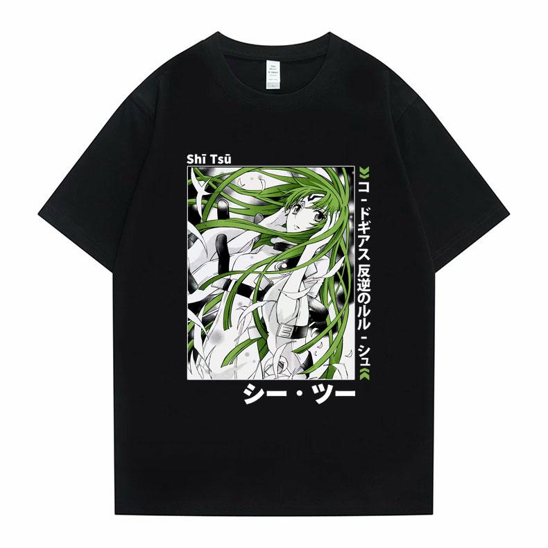 Buy Japanese Anime Code Geass Print T Shirt Unisex Fashion Oversized ...