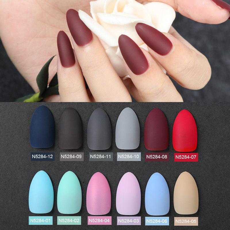 Buy ROSALIND Matte Fake Nails Set With Mirror Powder Extension of 24pcs ...