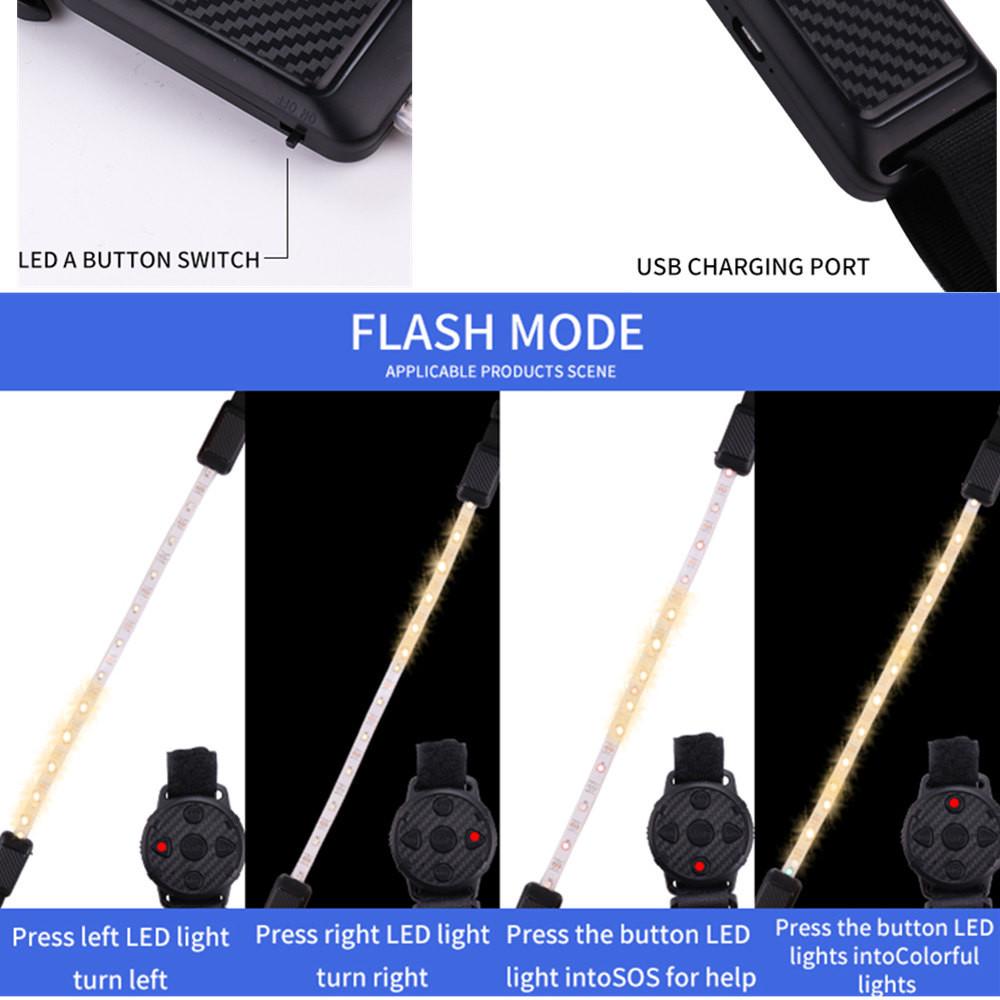 Buy Remote Control Warning Light Band LED Lamp Band Safety Light Strip ...