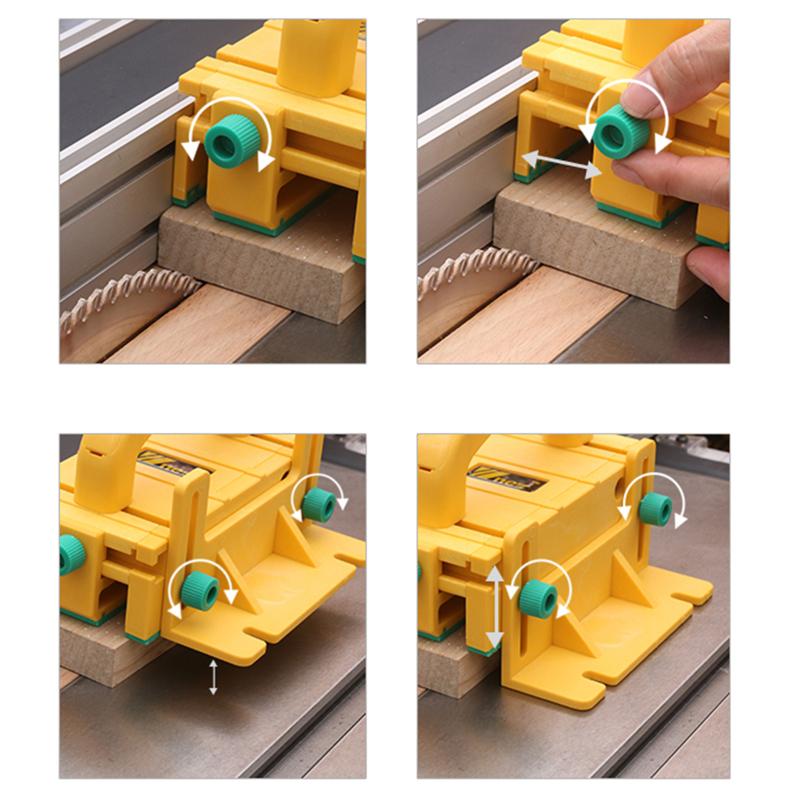 Buy Woodworking 3d Pushblock With Multi-slot Pads Removable Safety ...