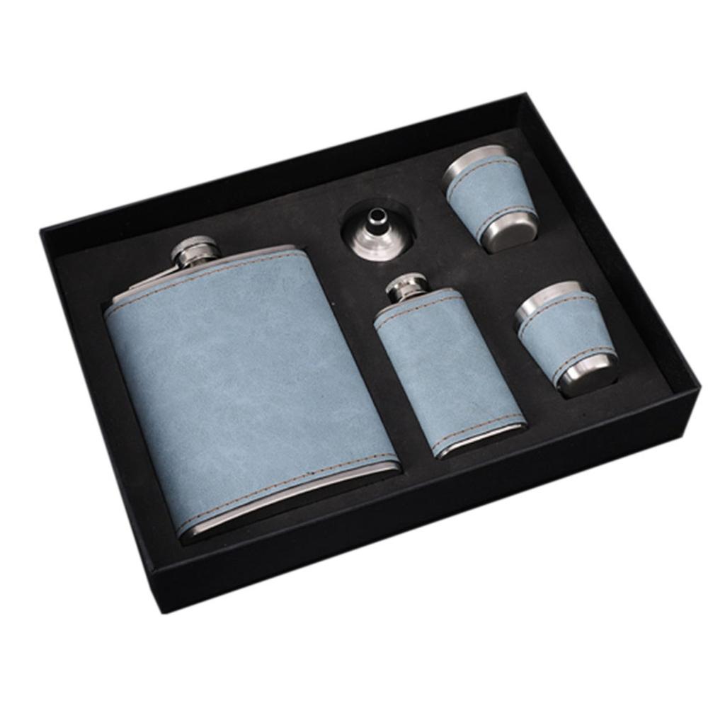 Buy Hip Flask Set Stainless Steel Flask of Gifts for Men 8Oz Bar Party ...
