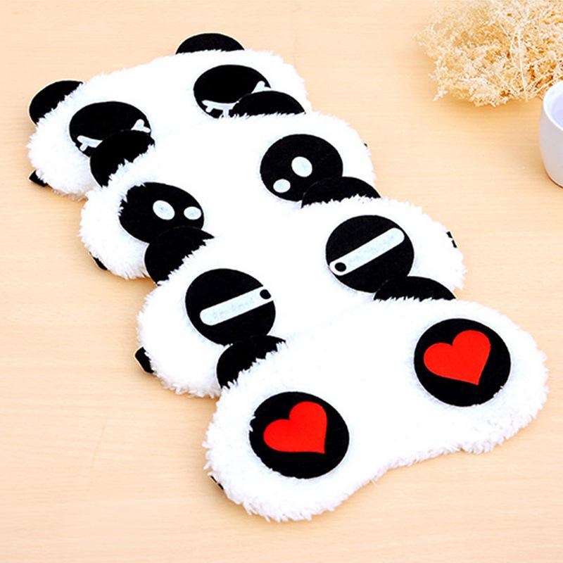 Buy Cute Face White Panda Eye Mask Eyeshade Shading Sleep Cotton ...
