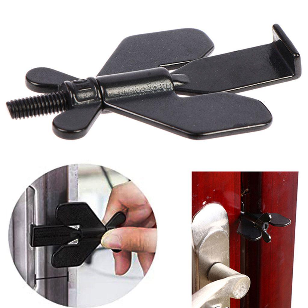 Buy Butterfly Shape Anti-theft for Home,Travel Black Lock Buckle Door ...