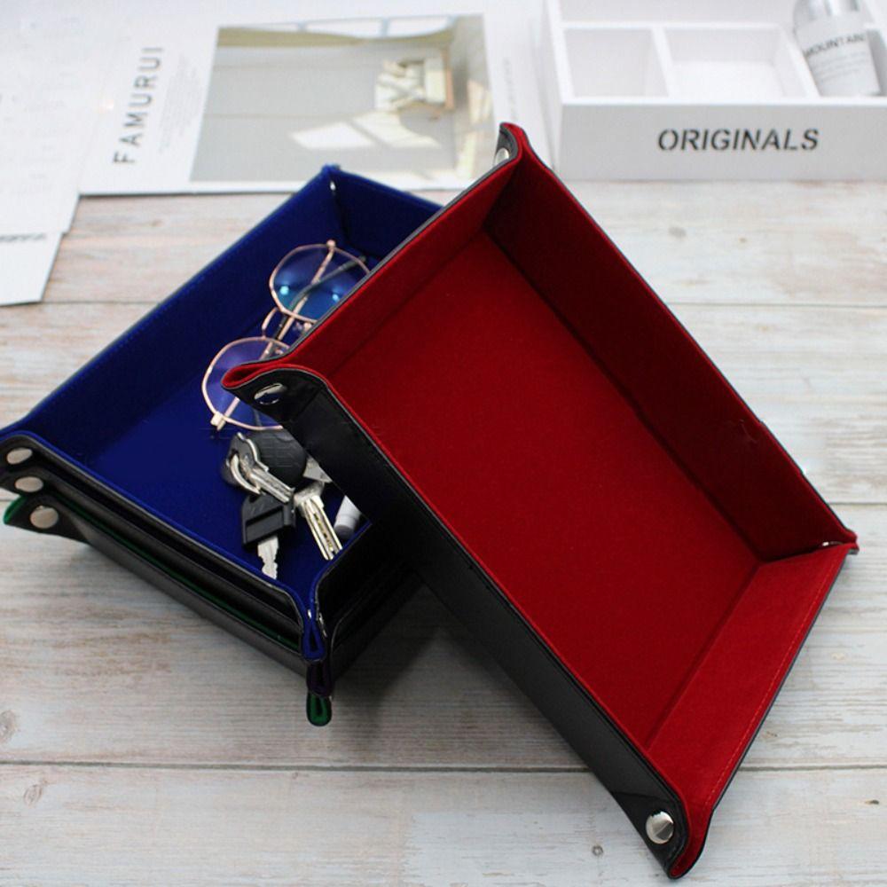 Hot Organization Key Tray Tray Storage Creative Folding Table Storage ...