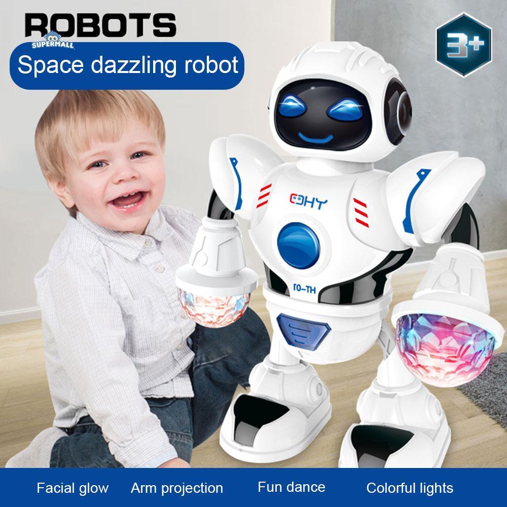 Buy Dancing Robot Music Robot LED Robot Toy Cool White Music at ...