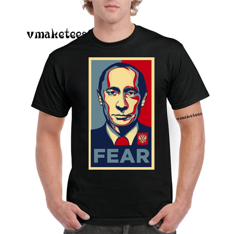 Buy Cotton Tops Putin CCCP T-shirt O-Neck Short Sleeves Summer Fashion ...