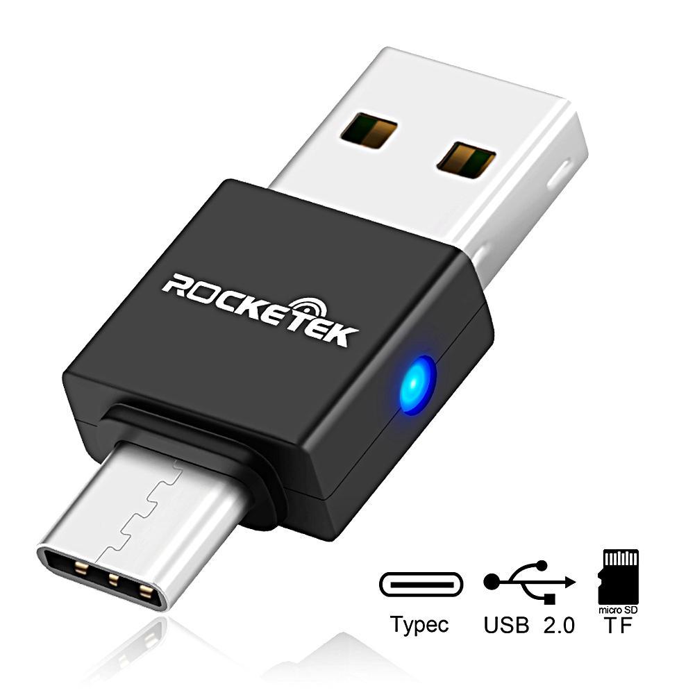 Buy Rocketek UTC301 Type-C USB 2.0 OTG Card Reader Adapter for TF ...