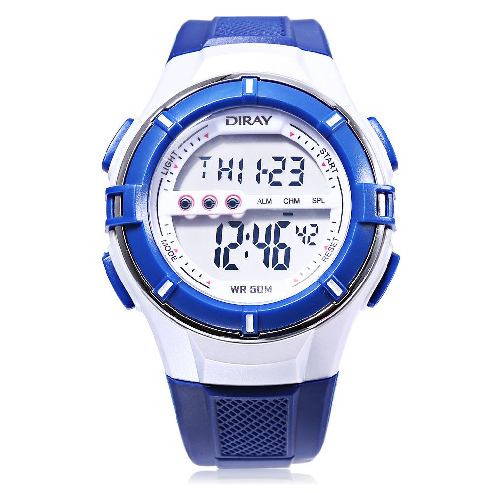 Buy DIRAY DR - 205L Children LED Digital Watch Date Day Display 50m ...