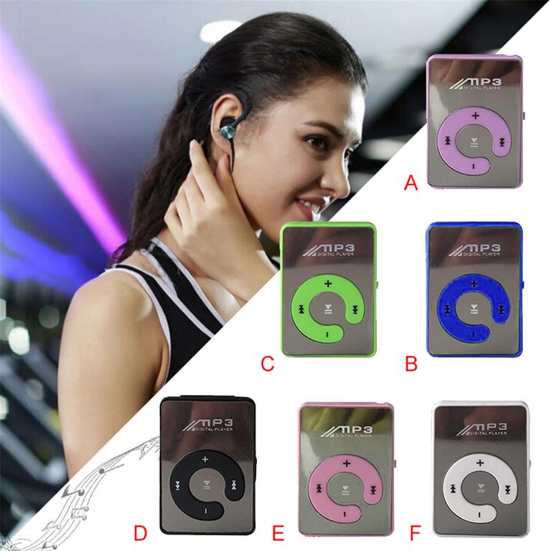 Buy 6 Colors Clamps MP3 Player Mini MP3 Player Supporting 8GB TF Card ...