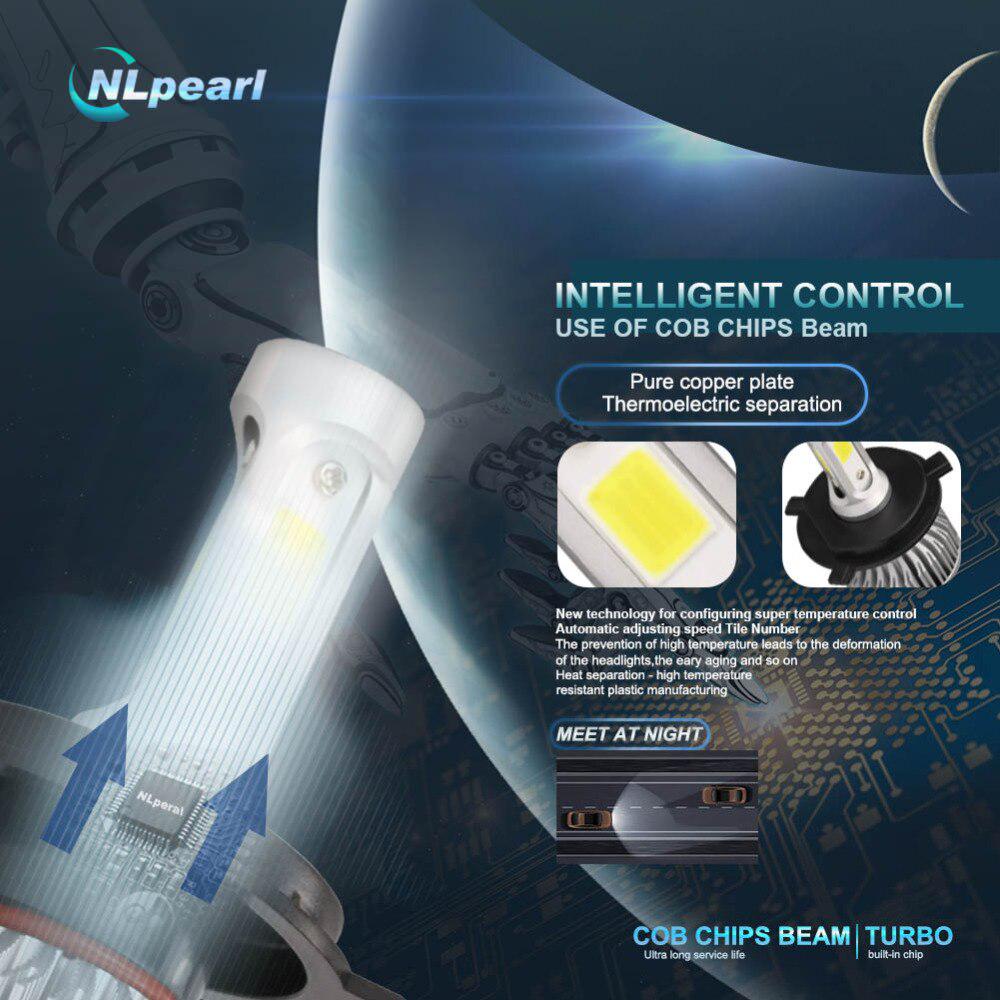 Buy NLpearl S2 72W H4 Led Headlight H7 H1 H3 H8 H11 H13 9005 9006 9012 HIR2 H7 Led H4 8000LM ...