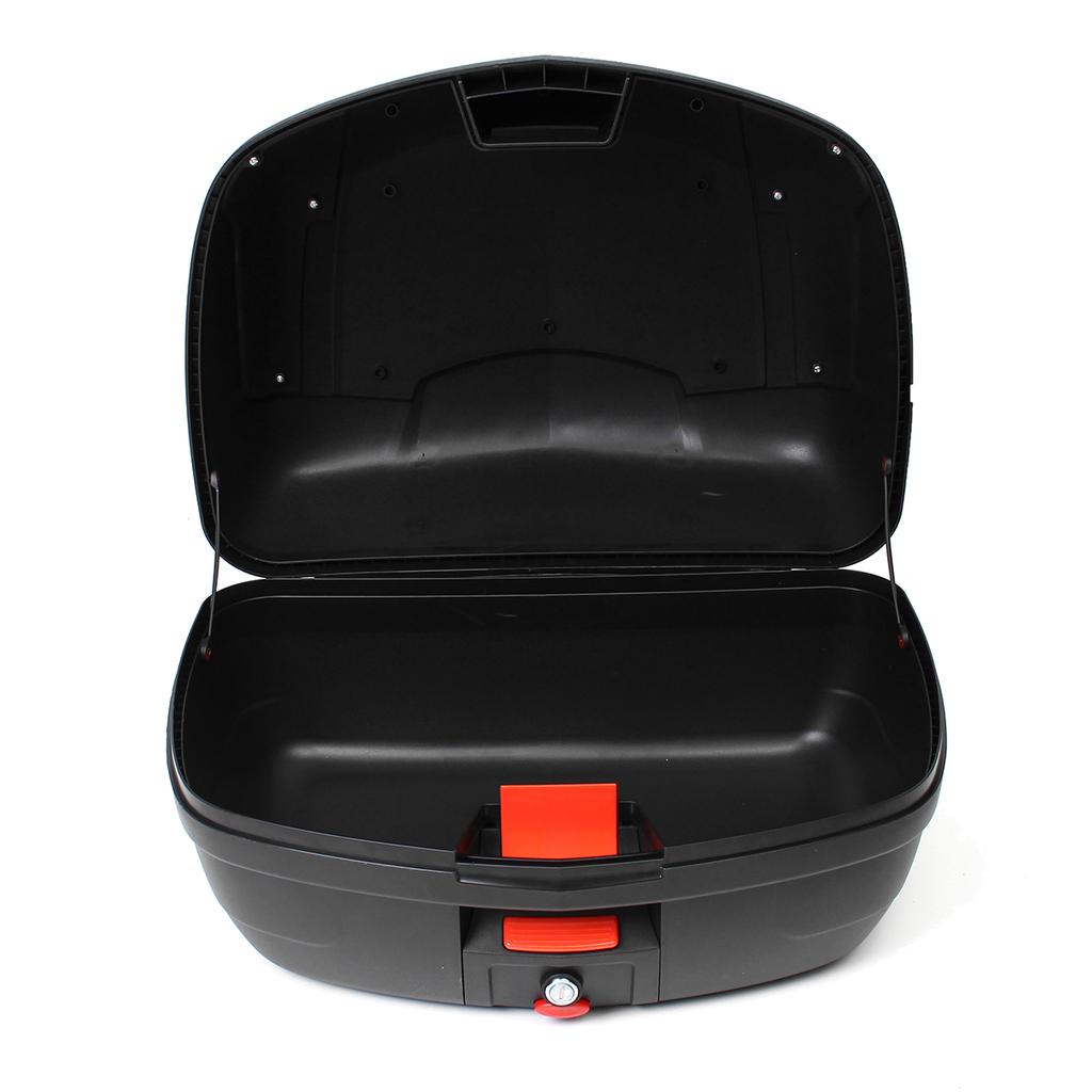 Buy 52L Secure Latch Black Motorcycle Trunk With Lock Scooter Top box ...
