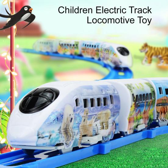 Buy 1 Set Interactive Toy Realistic Safe DIY Scene Assembled Rail Car ...