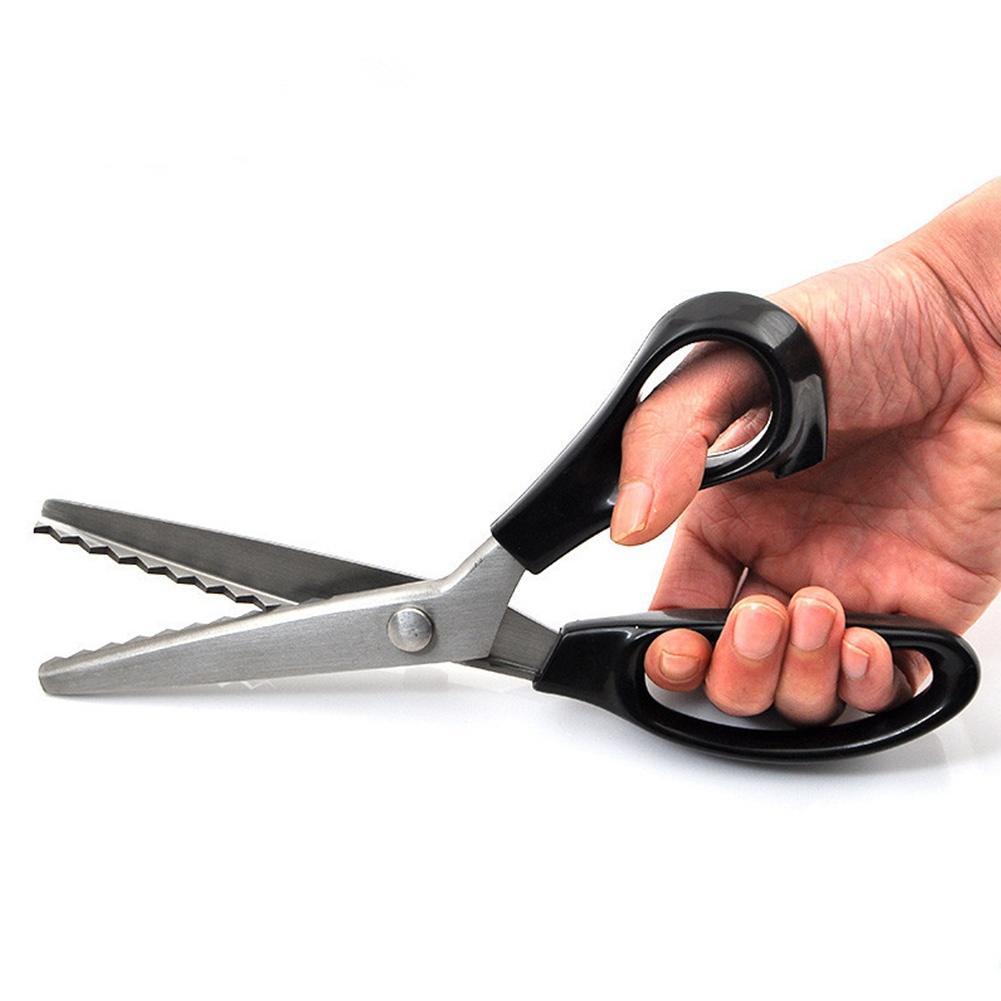 Portable DIY Dressmaking Scalloped Edge Pinking Shears Scissors Clipper ...