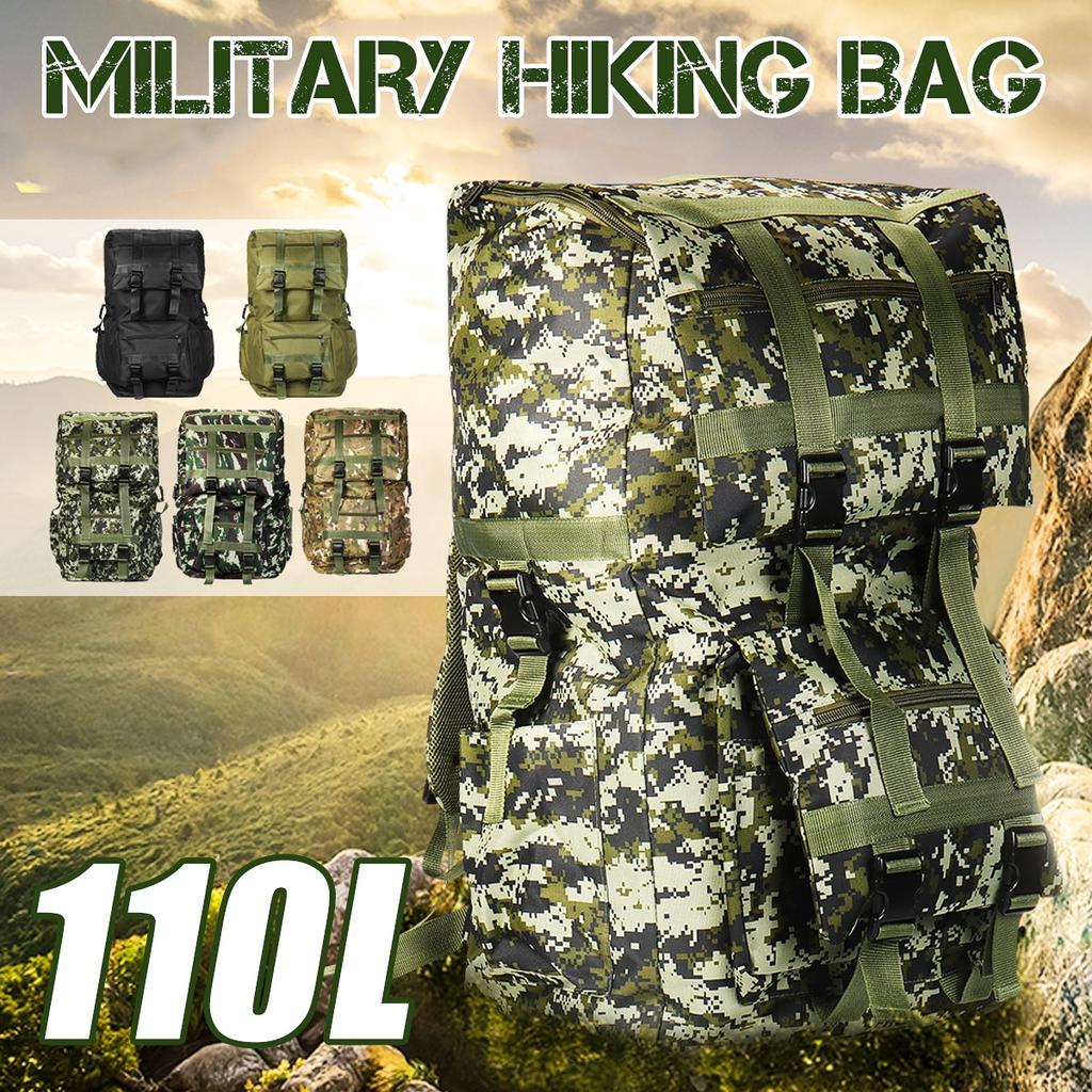 Buy 110L Large Military Tactical Rucksack Backpack Camping Hiking ...