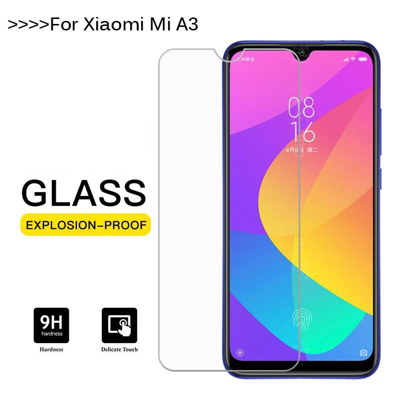 Buy Tempered Glass Clear Phone Case Cover For Xiaomi A3 Screen Glass ...