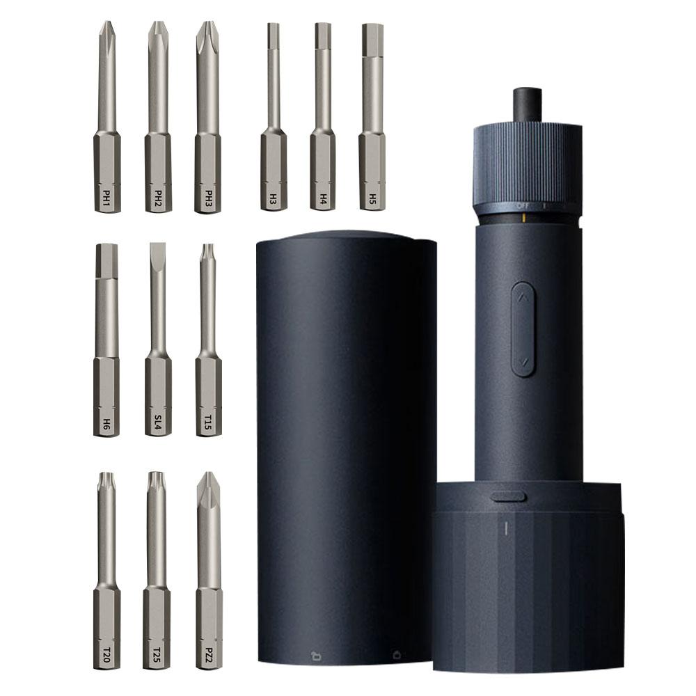Buy Straight Handle Electric Screwdriver Blue Set Electric Tool ...