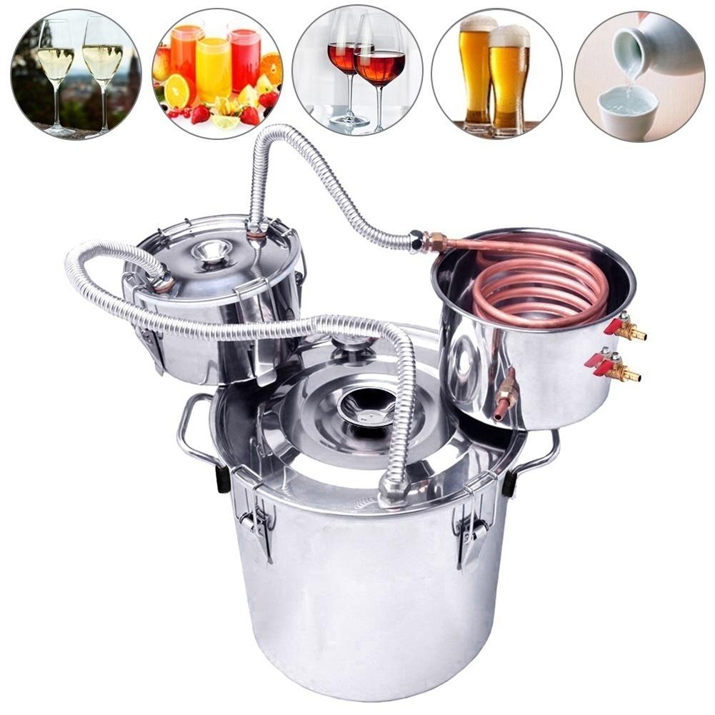 Buy Newest 3/5/8 Gallons Moonshine Still Spirits Kit Water Alcohol ...