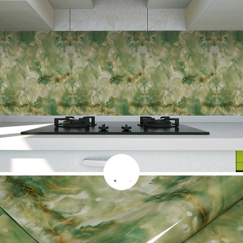 Cheap 5M Waterproof Marble Wallpaper Contact Paper PVC Wall Stickers ...