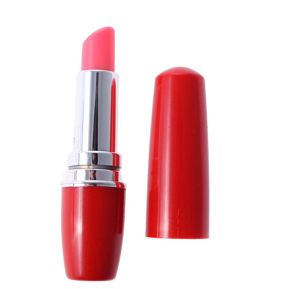 Buy Flashstar Red Mini Size Women Lipstick Vibrator Electric Vibrating ...