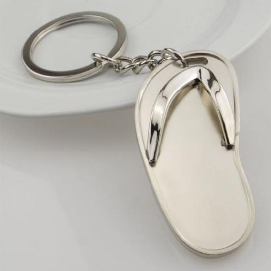 Buy 3D Pendant Creative Gift Flip Flop Keychain Metal Keyring Classic ...