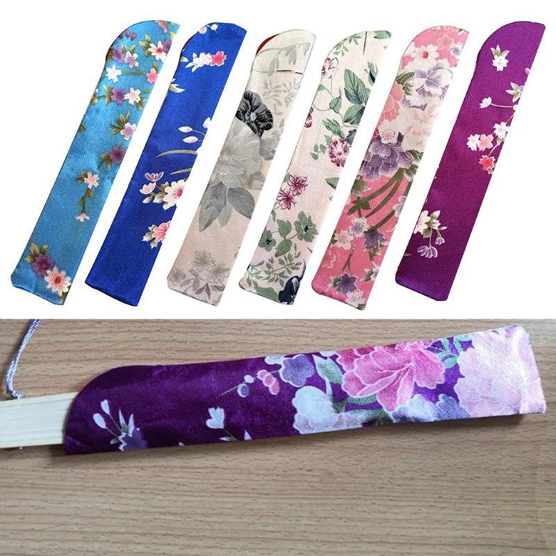 Buy Elegant Folding Hand Fan Bag Holder Dustproof Protector Pouch Party ...